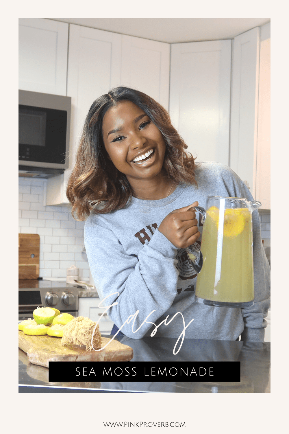 Sea Moss Drink |Easy Sea Moss Lemonade - Wellness Lifestyle | Healthy Kyla